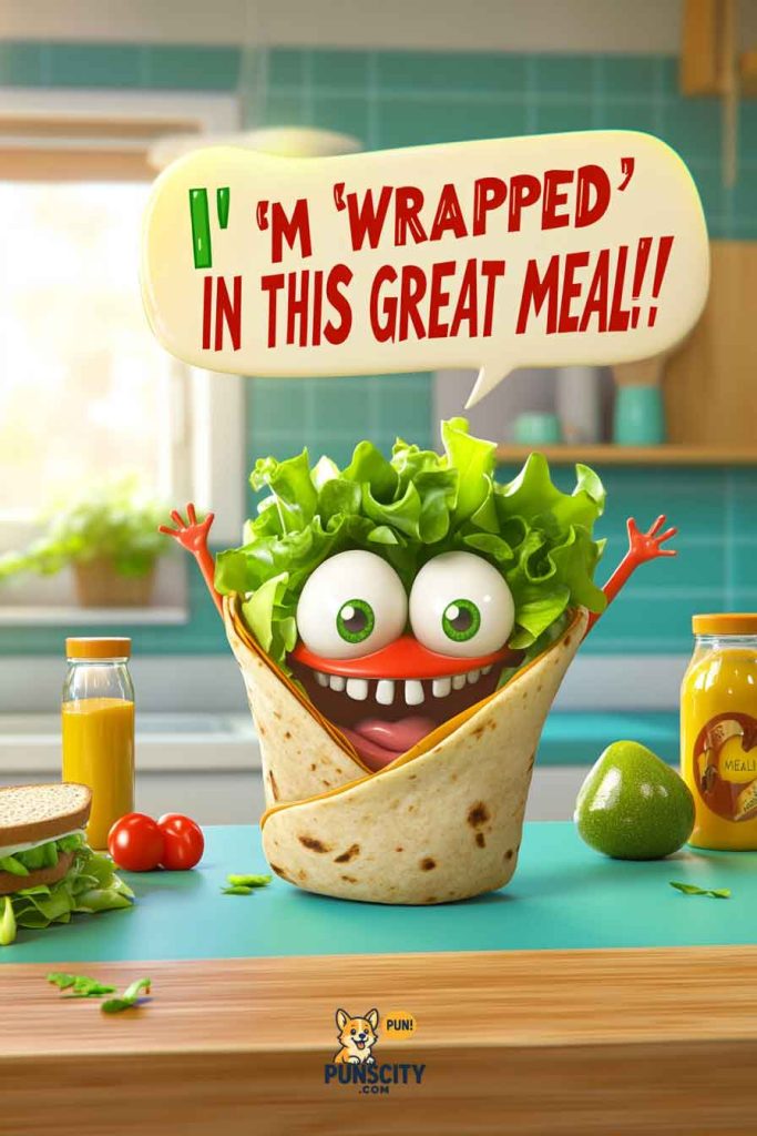 200+Wrap Puns That Will Have You Rolling with Laughter - Puns City